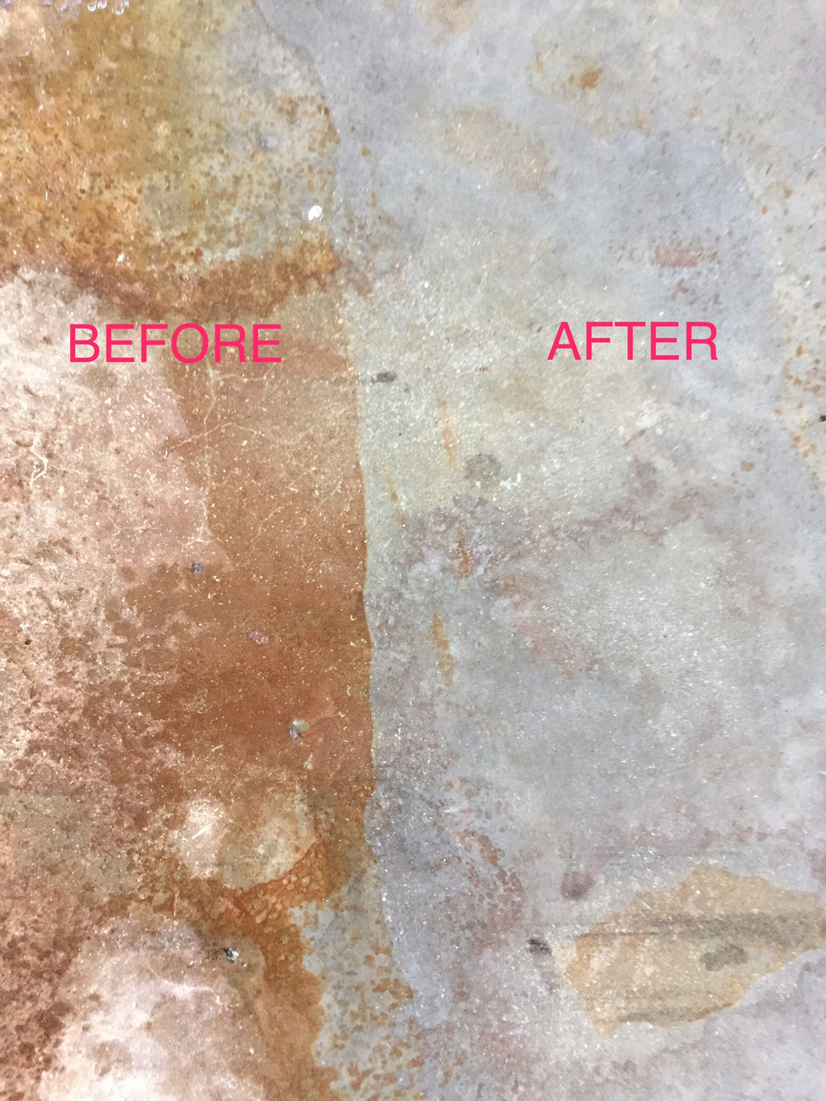 Customer Removes Rust Stain Caused by Golf Cart — The Rust Store