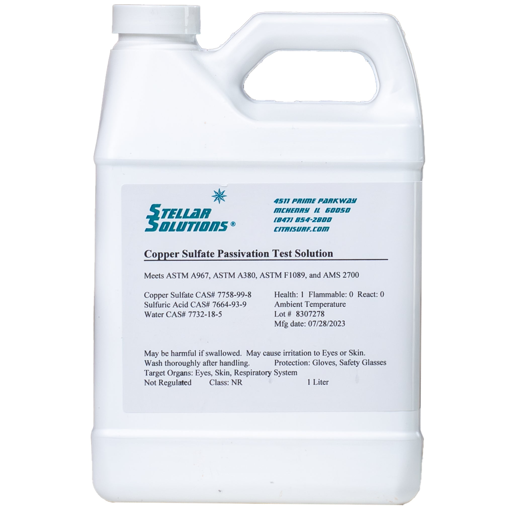 CitriSurf Copper Sulfate Passivation Test - 1 Liter Bottle Refill — The ...